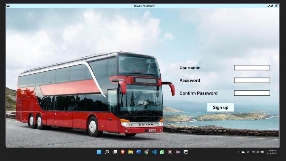 GitHub - dineshchandran311/TravelYourWay: Bus Ticket Reservation System using Swing and AWT.