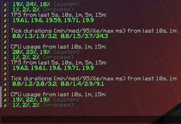 TPS lock at max 19.7 using Java 17 · Issue #33 · Wind-Development/WindSpigot · GitHub