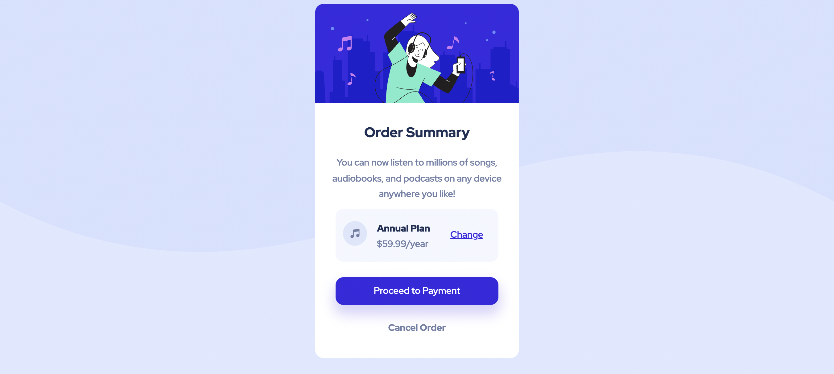 GitHub - Hailey-moon/Order-summary-card