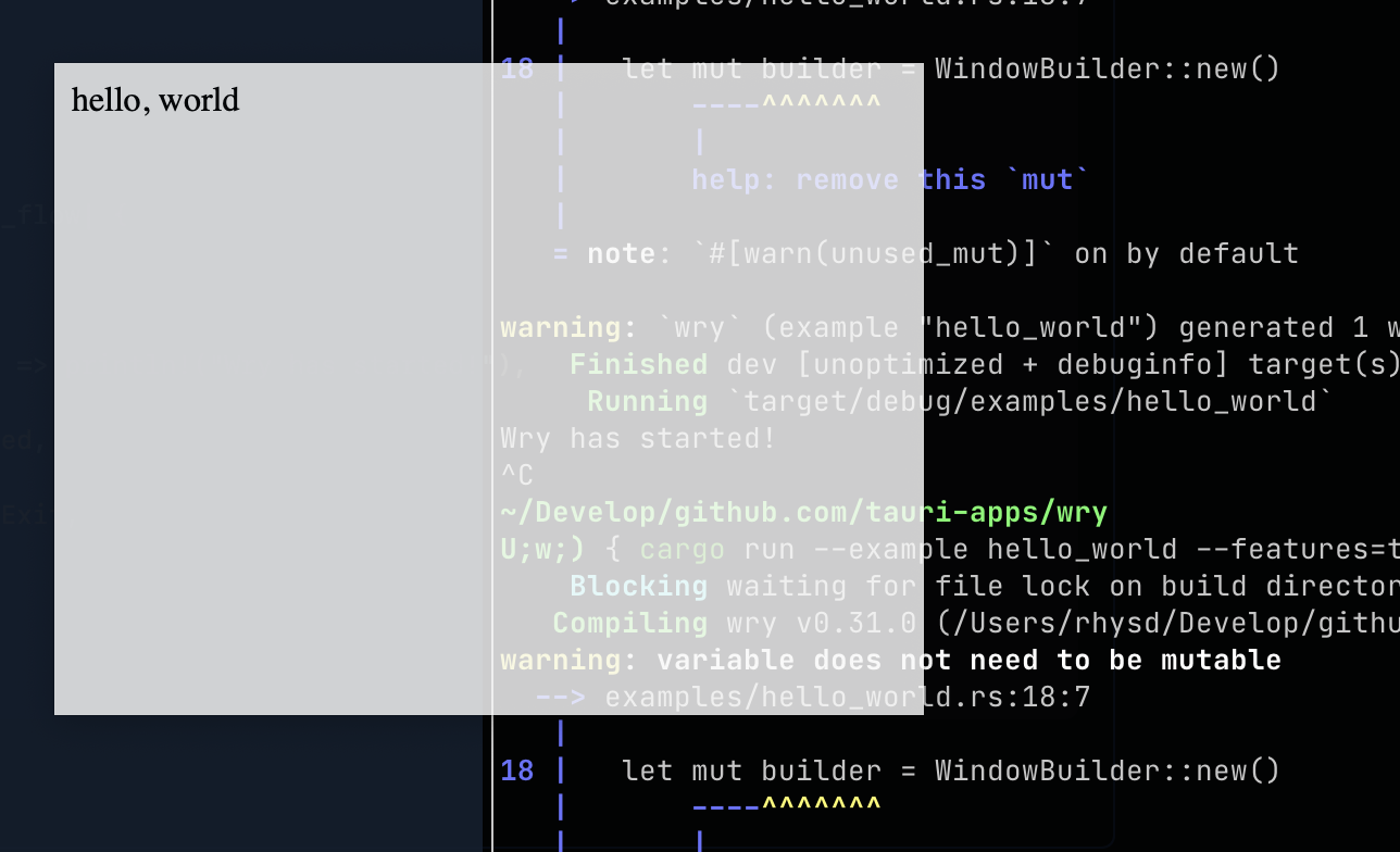 wry + window-vibrancy doesn't work · Issue #1013 · tauri-apps/wry · GitHub