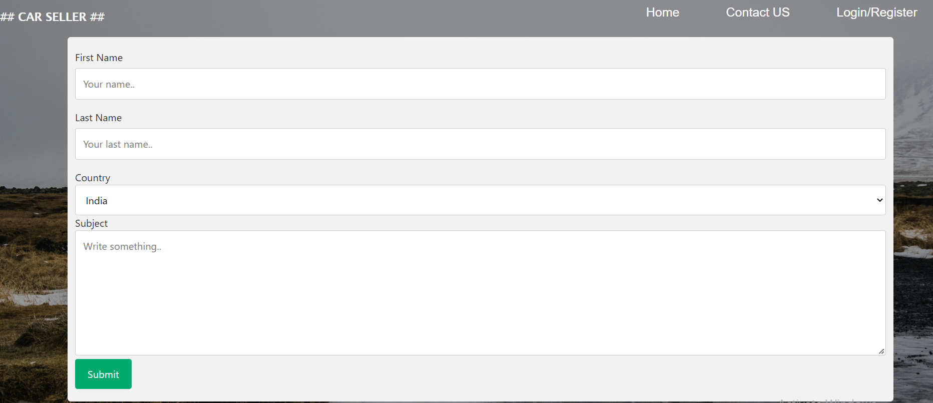 GitHub - ShubhamJakhmola/CarSeller_project