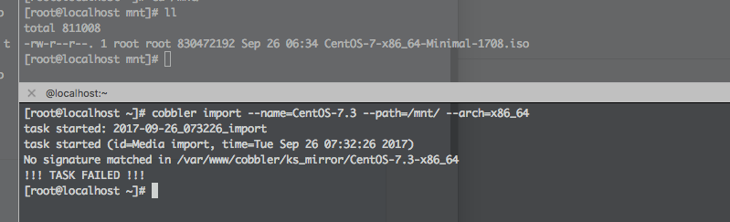 No signature matched in /var/www/cobbler/ks_mirror/CentOS-7.3-x86_64 这是什么情况？ · Issue #3 ...