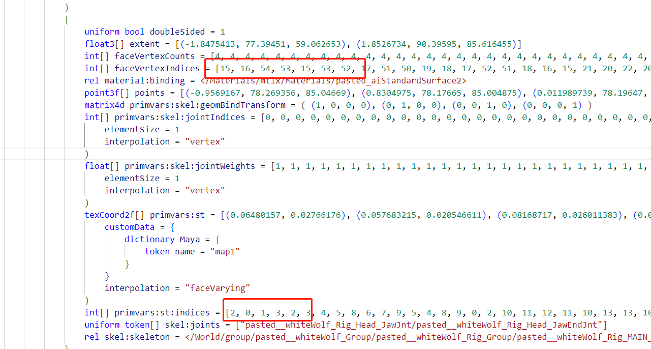 The model uv index number does not match the face index number when exporting usd with skin ...