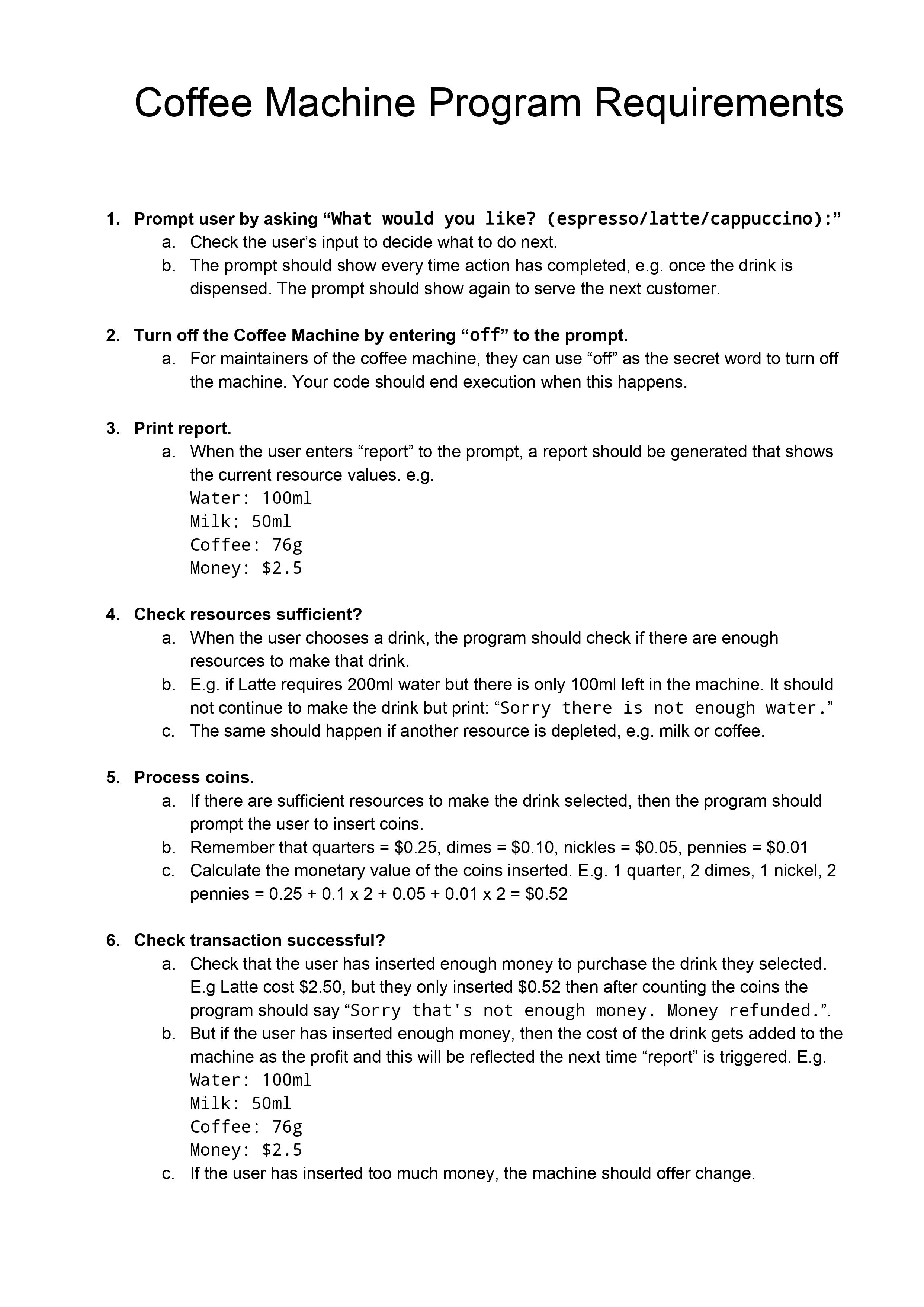 GitHub - FalakShair01/Coffee-Machine