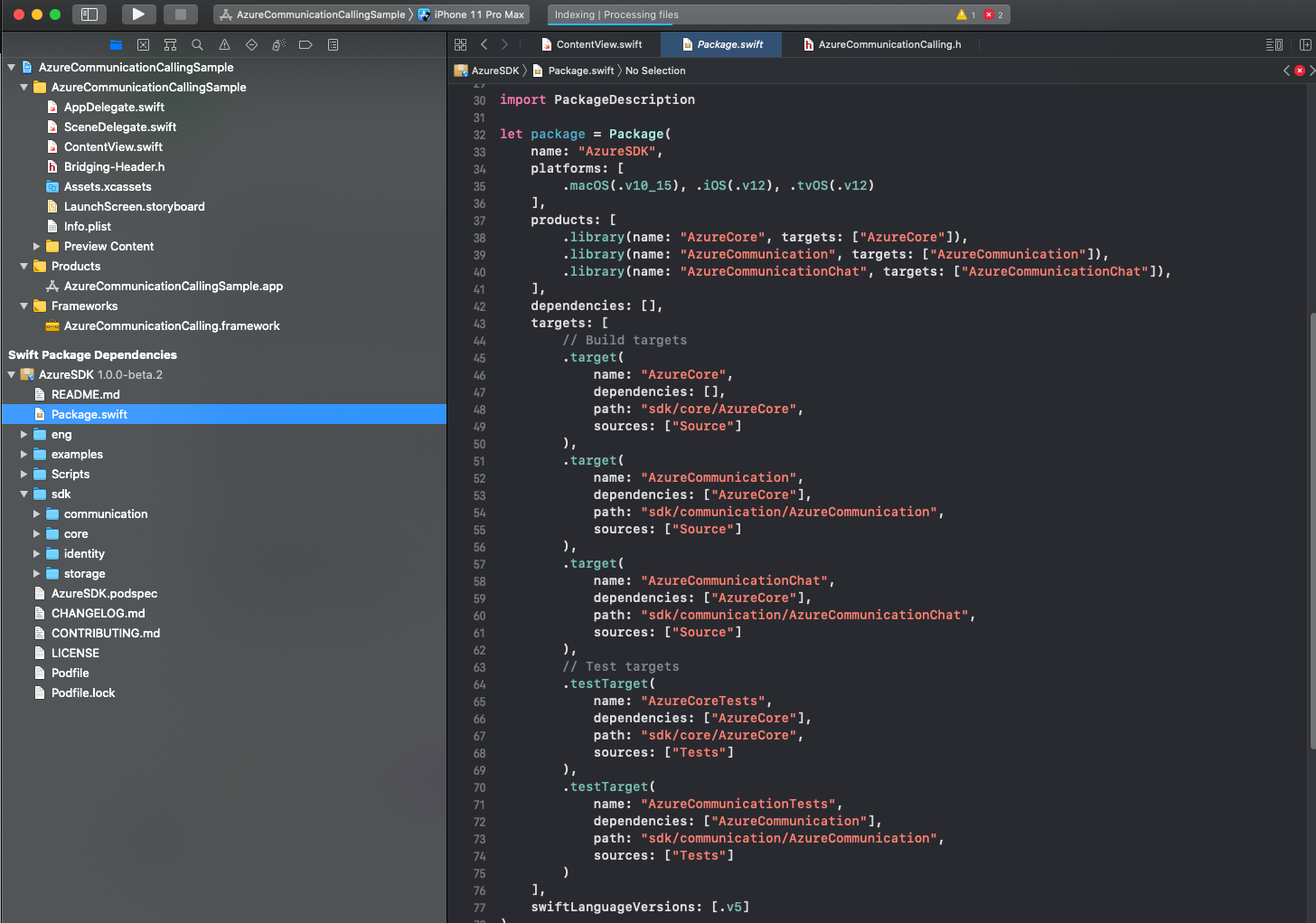 'AzureCommunication/AzureCommunication-Swift.h' file not found · Issue ...