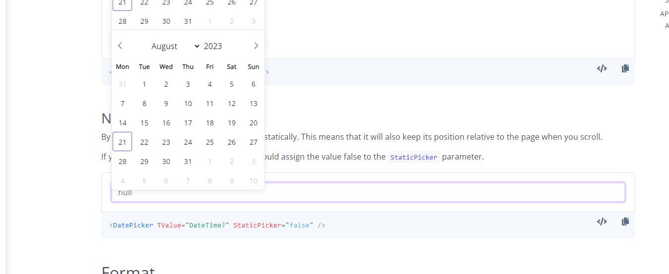 Datepicker is in the middle of input · Issue #4939 · Megabit/Blazorise · GitHub