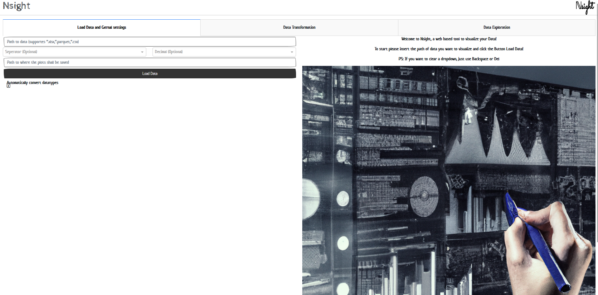 GitHub - cvoscode/Nsight: A data visualization tool, so you can Nsight in your data