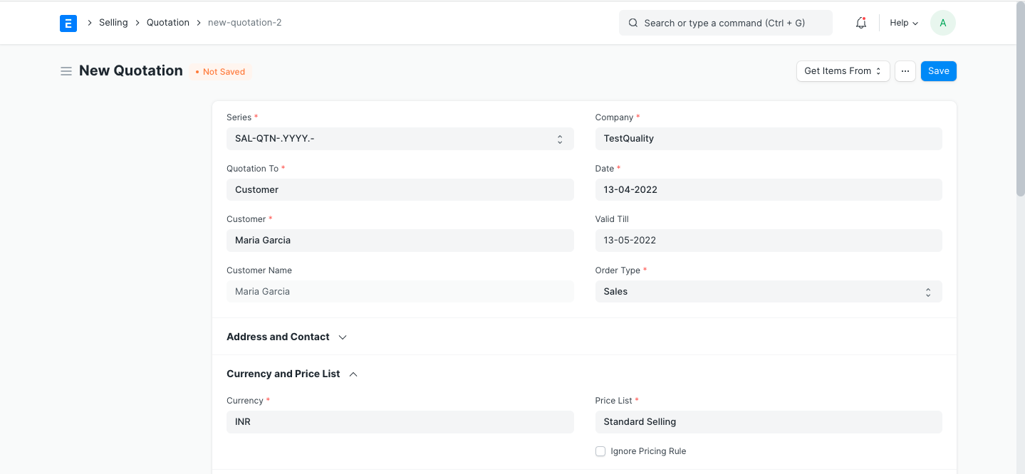 Quotation : Issue on page reload in mentioned scenario · Issue #30706 ...