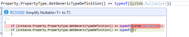 Fix For Rcs1020 Tries To Reduce Open Generic · Issue 518 · Dotnet Roslynator · Github