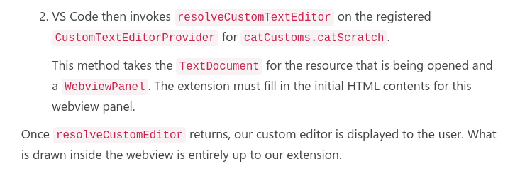 Change 'resolveCustomEditor' to 'resolveCustomTextEditor' [typo ...
