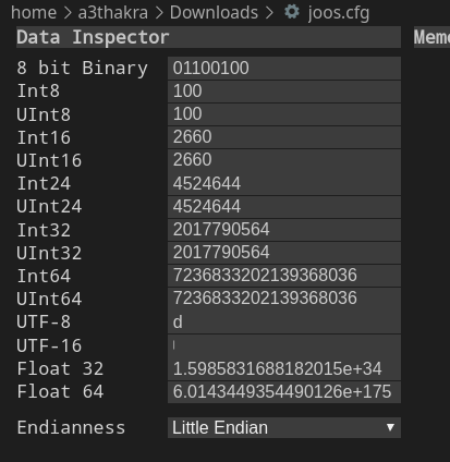 Linux: Weird lines in the data inspector · Issue #60 · microsoft/vscode-hexeditor · GitHub