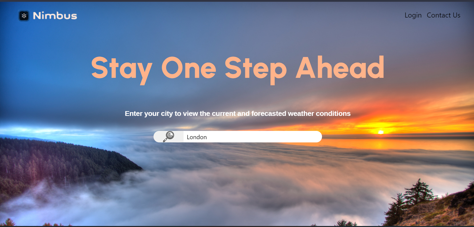 GitHub - Parthos5/Nimbus: A user-friendly weather forecast website