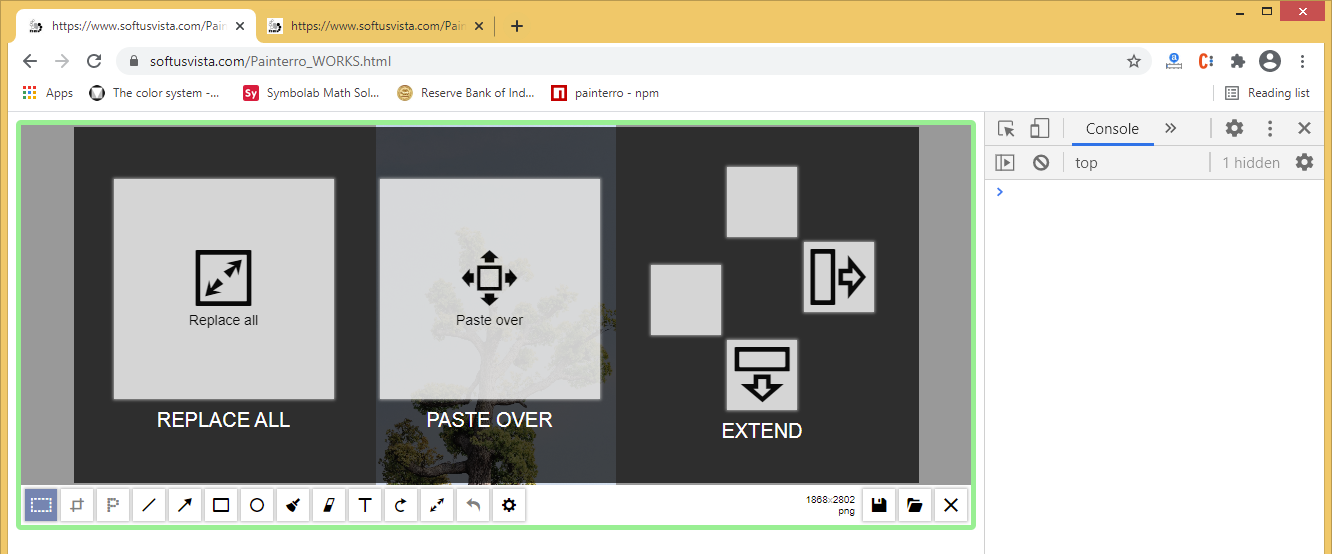 Copy Paste does not work when an image is loaded. · Issue #130 · devforth/painterro · GitHub