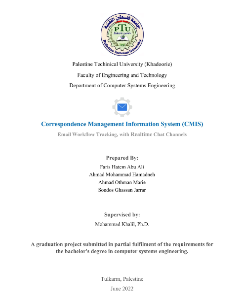 GitHub - 101ahmadmarei/Correspondence-Manegment-System
