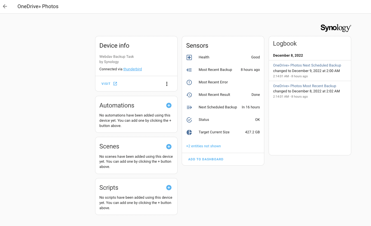 Github Catchdave Home Assistant Synology Dsm Custom Version Of Synology Dsm That Adds