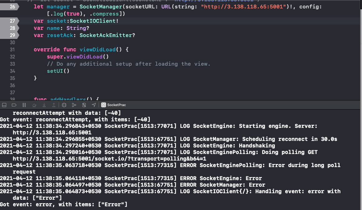 Socket.io got event issue · Issue #1348 · socketio/socket.io-client-swift · GitHub