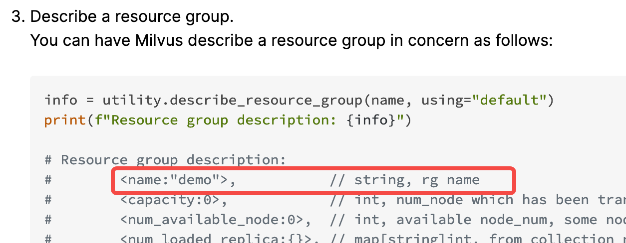 [ERROR]: Review comments for resource group user doc · Issue #1994 · milvus-io/milvus-docs · GitHub
