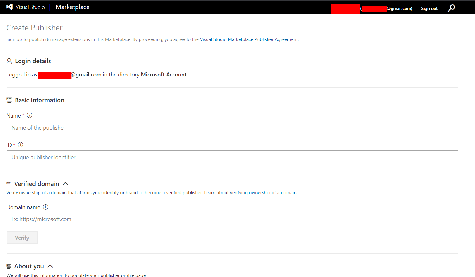 Cannot get publishing information · Issue #545 · microsoft/vsmarketplace · GitHub