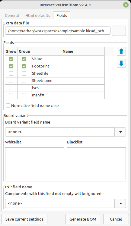 custom fields · Issue #294 · openscopeproject/InteractiveHtmlBom · GitHub