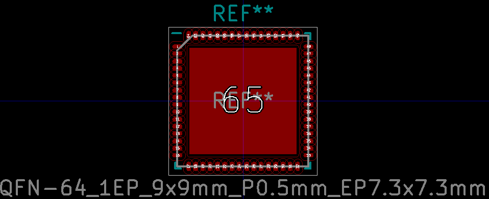 QFN-64 footprint for LAN951x (!630) · Merge requests · KiCad / KiCad ...