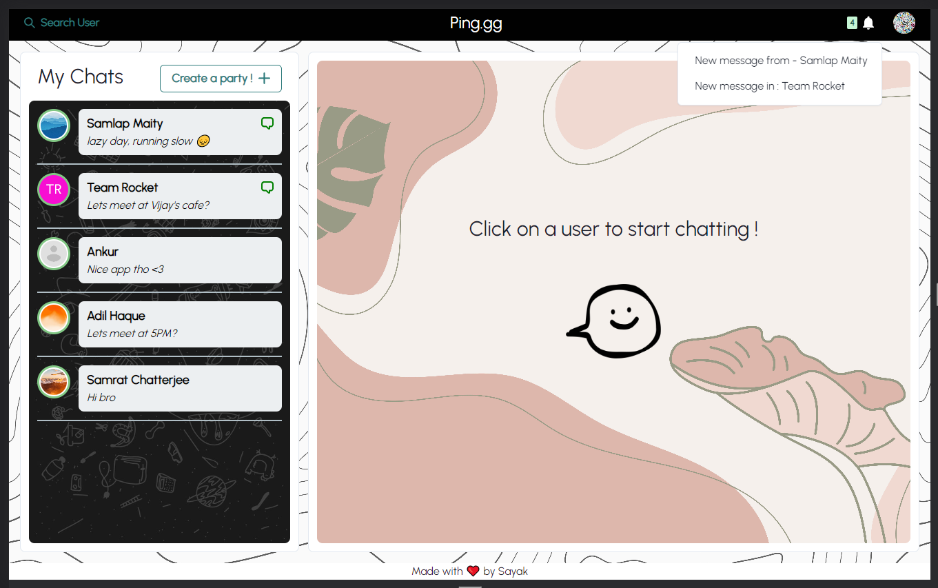 GitHub - Medusa-Gitty/React-Chat-App: Ping! is a realtime chat ...
