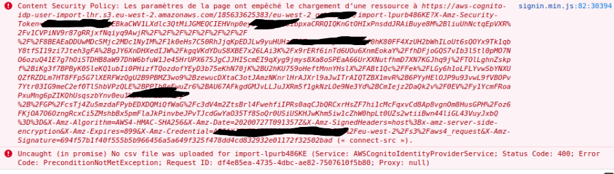 *.csv import in all my cognito user pools is broken · Issue #6416 · aws-amplify/amplify-js · GitHub
