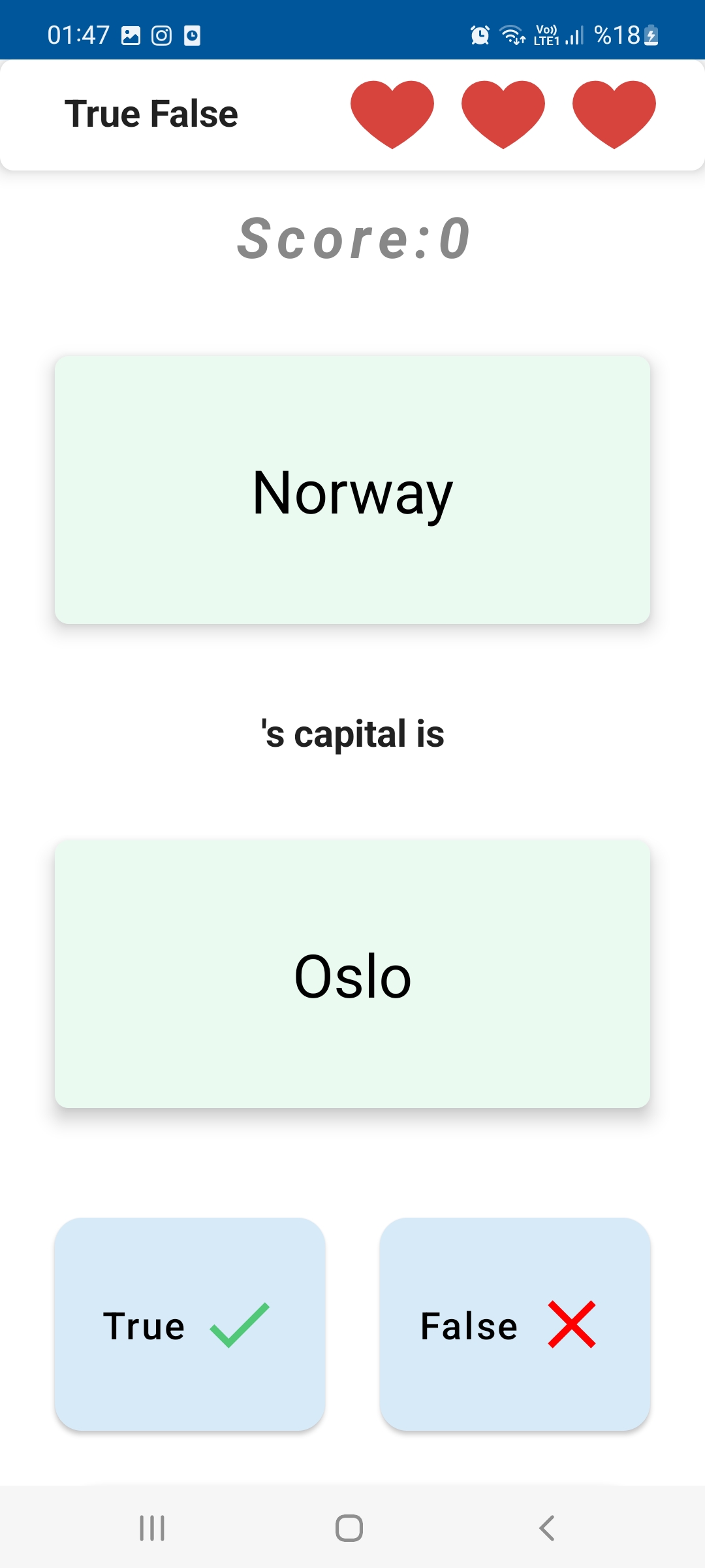 GitHub - Ahtar1/GeoLearnApp: An android application developed for learning the capitals of countries