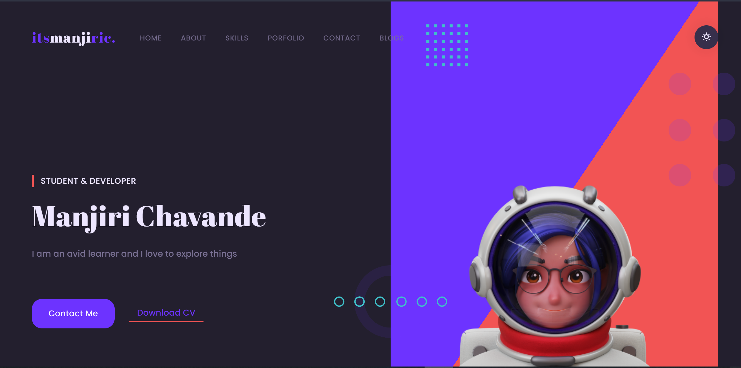 GitHub - CODEX108/Portfolio-Website: My portfolio Website