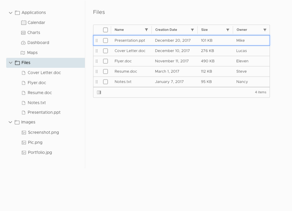Tree View ⇄ Datagrid Drag & Drop (design spec) · Issue #1825 · vmware-archive/clarity · GitHub
