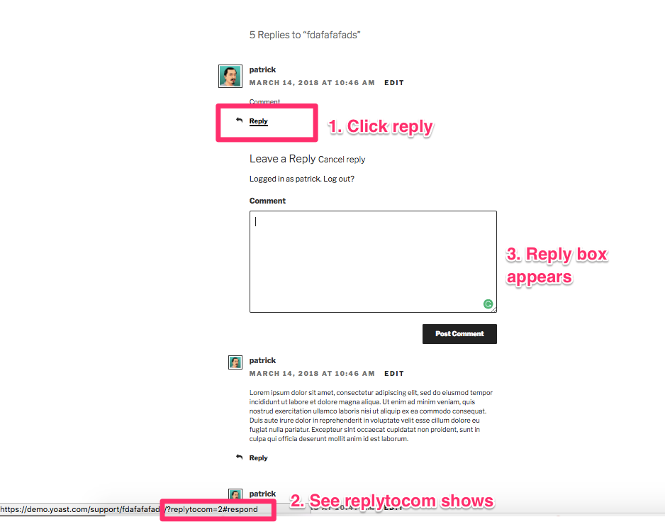 [Feature Request] Provide users the ability to disable and enable Replytocom variables instead ...