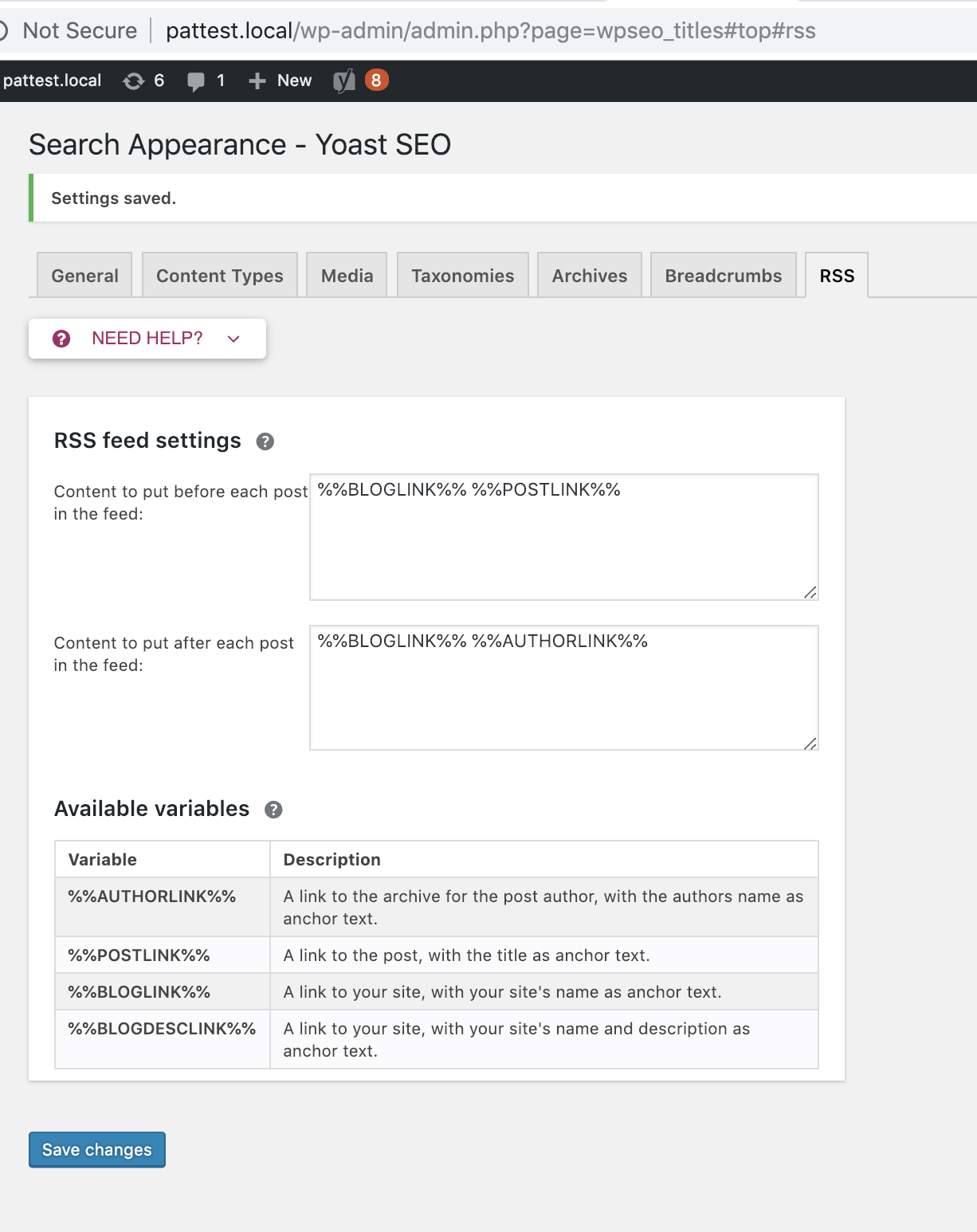 Importexport Issue Line Breakers In Yoasts Settings · Issue 11964 · Yoastwordpress Seo 