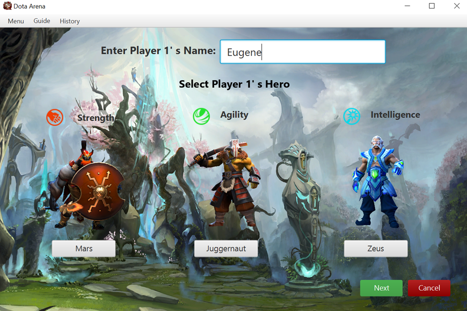 GitHub - EugeneSiew/Dota-Arena: Turn-based style 2 player game with a ...
