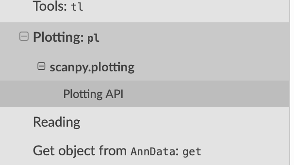 Plotting Functions Should Show Up In Table Of Contents Issue 1682 Scverse scanpy GitHub
