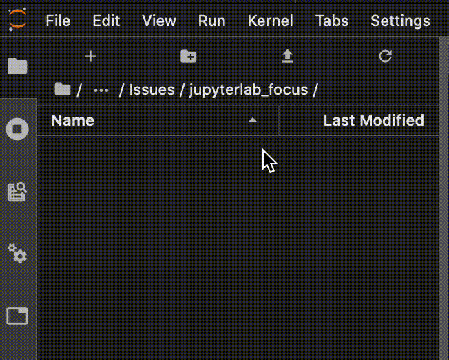 Focus filename after creating file/ notebook through file browser · Issue #9156 · jupyterlab ...