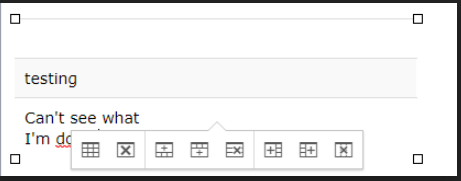 Table toolbar in RTE appears over last row of table · Issue #8024 · umbraco/Umbraco-CMS · GitHub