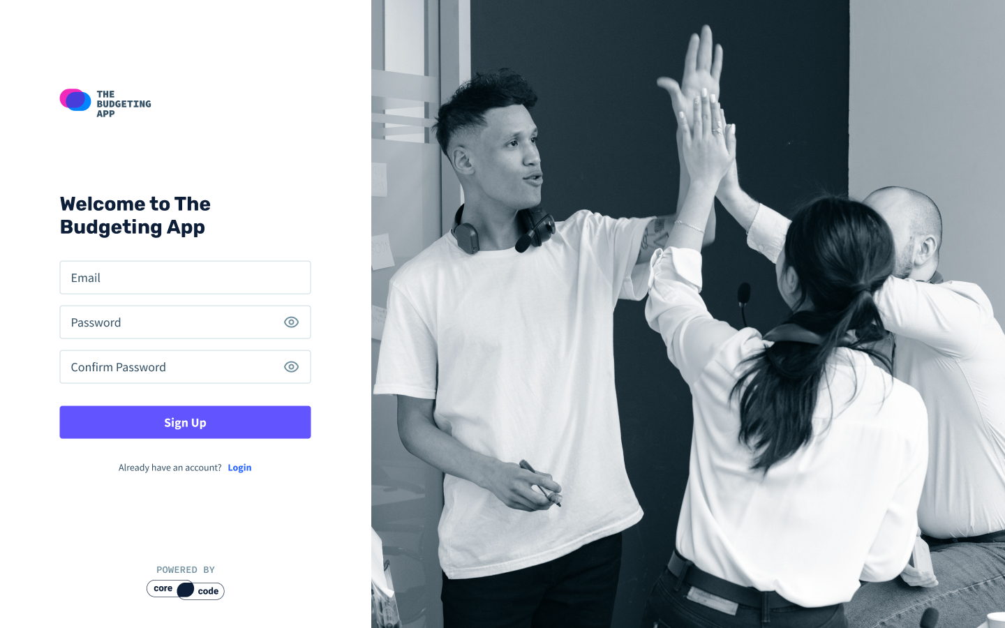 MainPage (`/`) and the LogIn and SignUp components | Responsive and data validation · Issue #9 ...