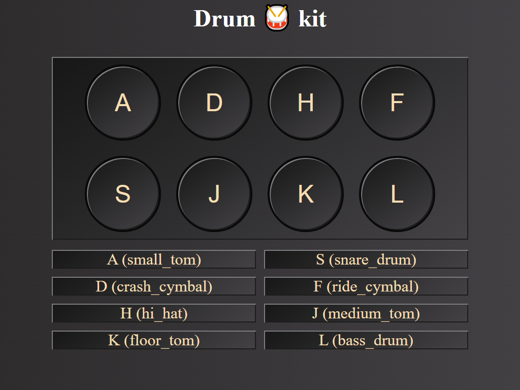 GitHub - codeAlok/drum_kit: A Drum-kit web app which perform sound of ... GitHub - codeAlok/drum_kit: A Drum-kit web app which perform sound of ...