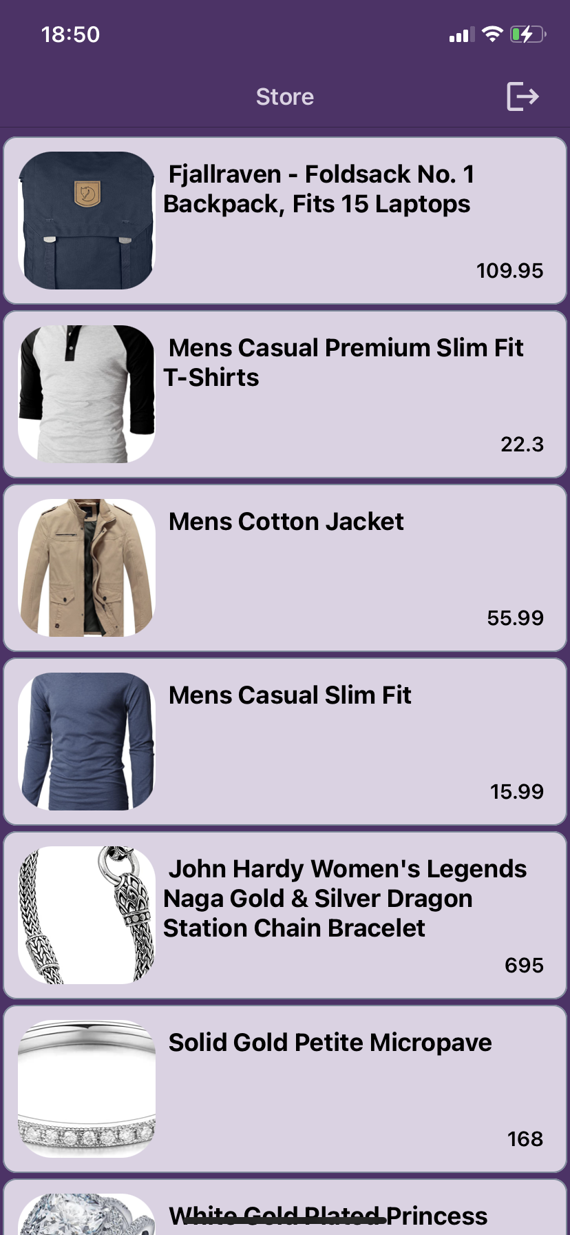 GitHub - melisacakmaak/React-Native-StoreApp