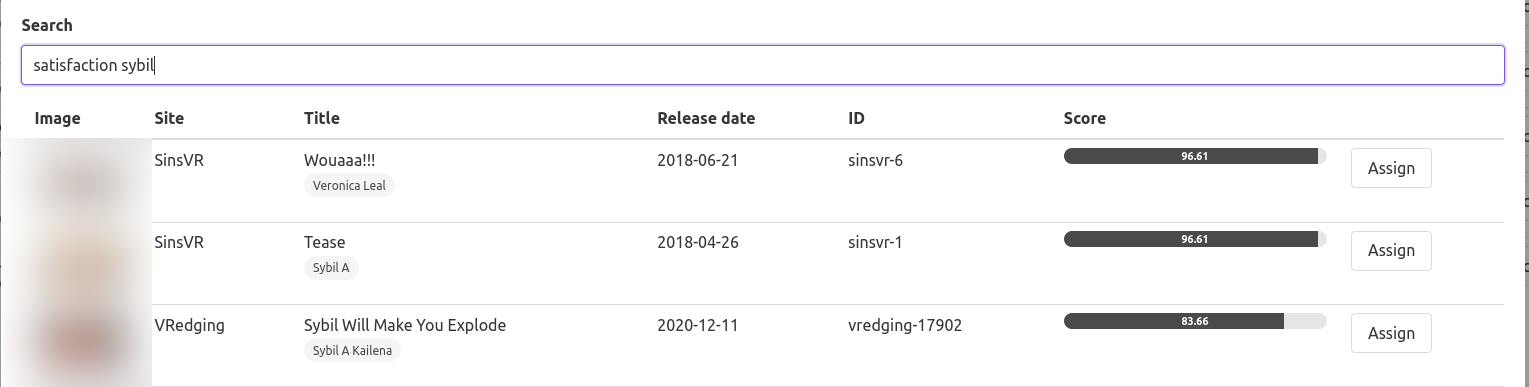 Unable to find the scraped scene in the "Match file to scene" tool · Issue #524 · xbapps/xbvr ...