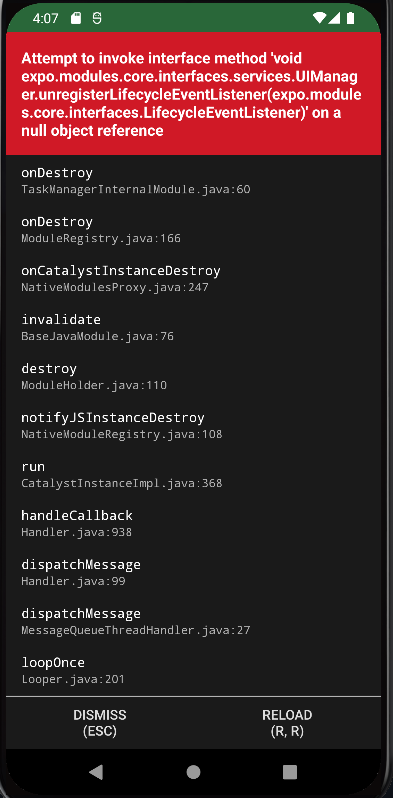 [SDK-46] - TaskManager TaskManagerInternalModule onDestroy java.lang.NullPointerException ...