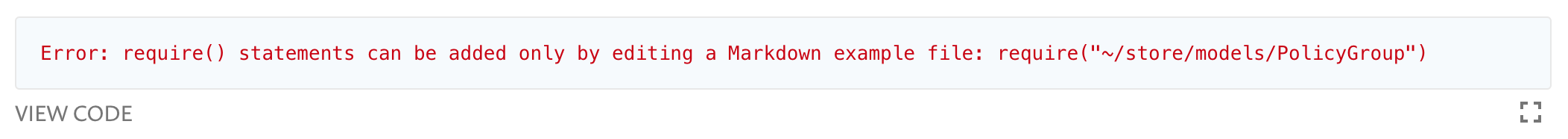 Error: require() statements can be added only by editing a Markdown example file · Issue #702 ...