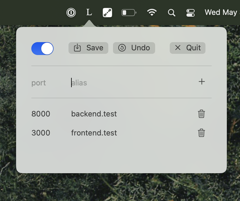 GitHub - peterldowns/localias: custom local domain aliases for local dev servers