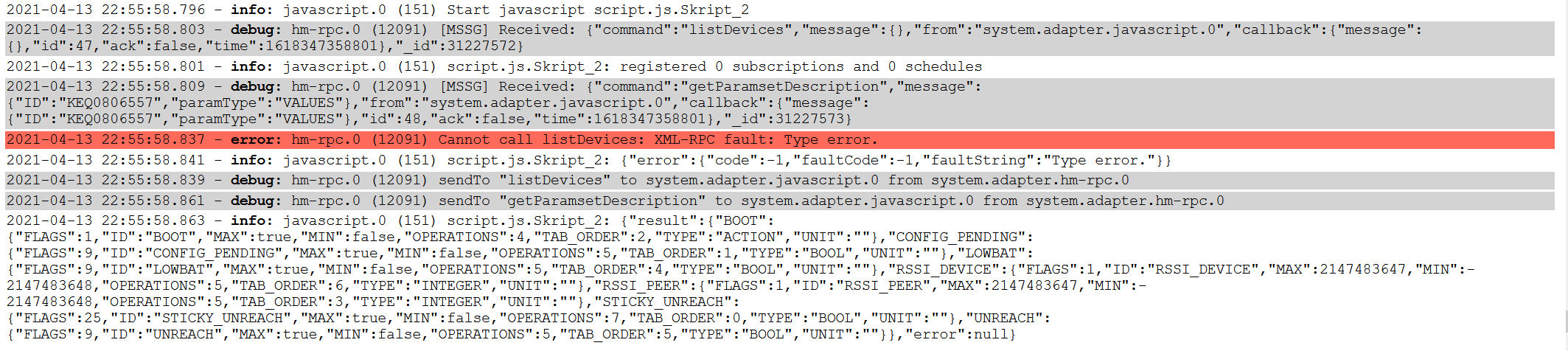 sendto listdevices command error · Issue #318 · ioBroker/ioBroker.hm-rpc · GitHub