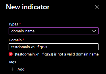 Unable to add domains with a TLD that contain dashes to Threat Intelligence · Issue #7617 ...