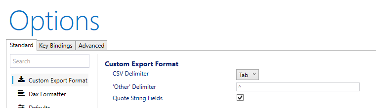 CSV Custom Export Format is ignored · Issue #695 · DaxStudio/DaxStudio · GitHub