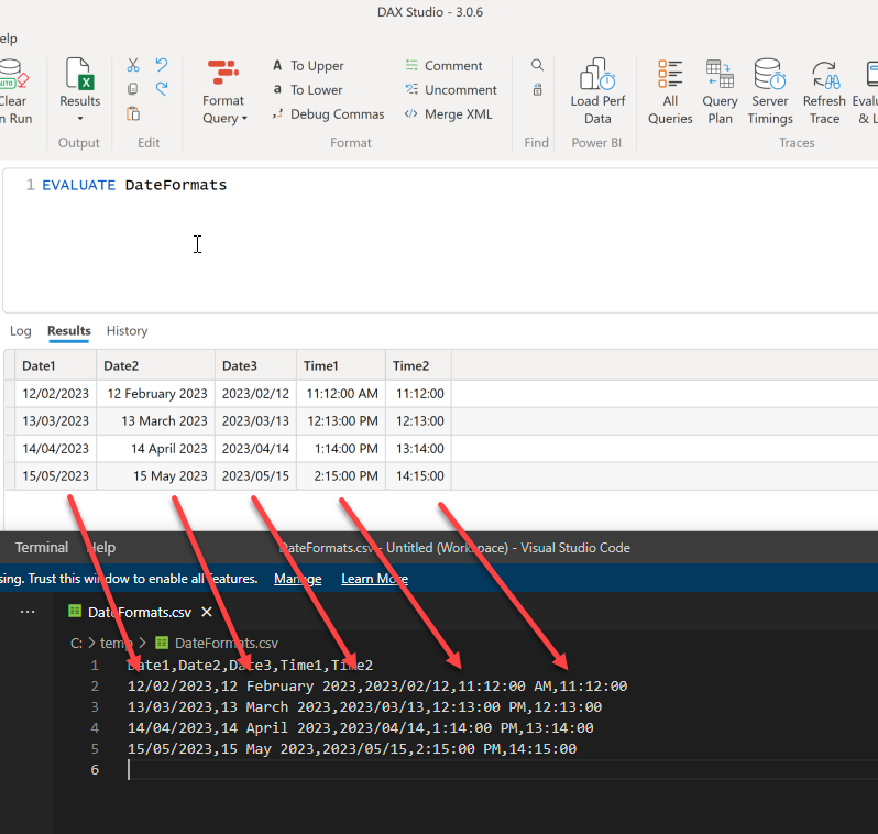 Exporting to .CSV from PowerBI date and time format · DaxStudio DaxStudio · Discussion #1037 ...