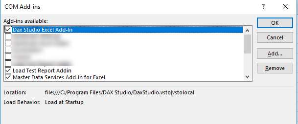 Can't connect to Power Pivot with DAX studio 2.8.1 · Issue #143 · DaxStudio/DaxStudio · GitHub