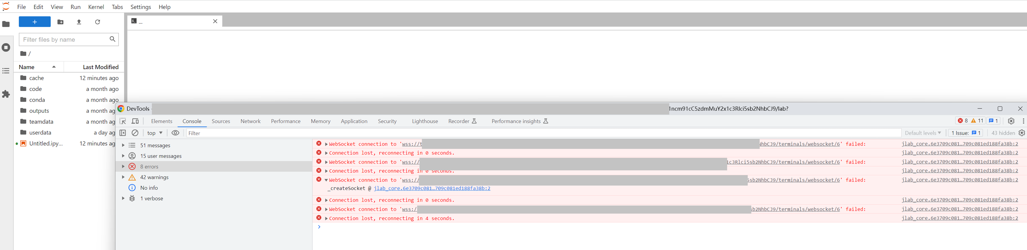 terminals websocket connection lost · Issue #15000 · jupyterlab/jupyterlab · GitHub