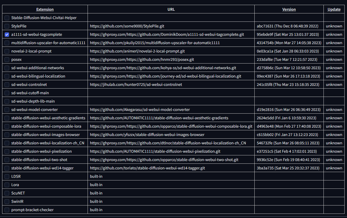 It doesn't work after changing my model · Issue #149 · DominikDoom/a1111-sd-webui-tagcomplete ...