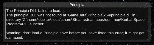 Principia looking in the PDLauncher directory for principia.dll instead of the KSP directory one ...